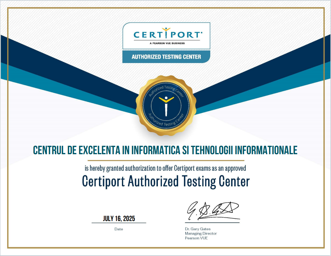 Certificare CERTIPORT CEITI